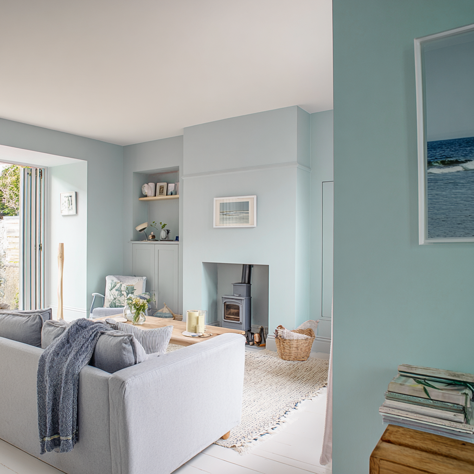 Seaside Blue - no smell, luxury blue paint