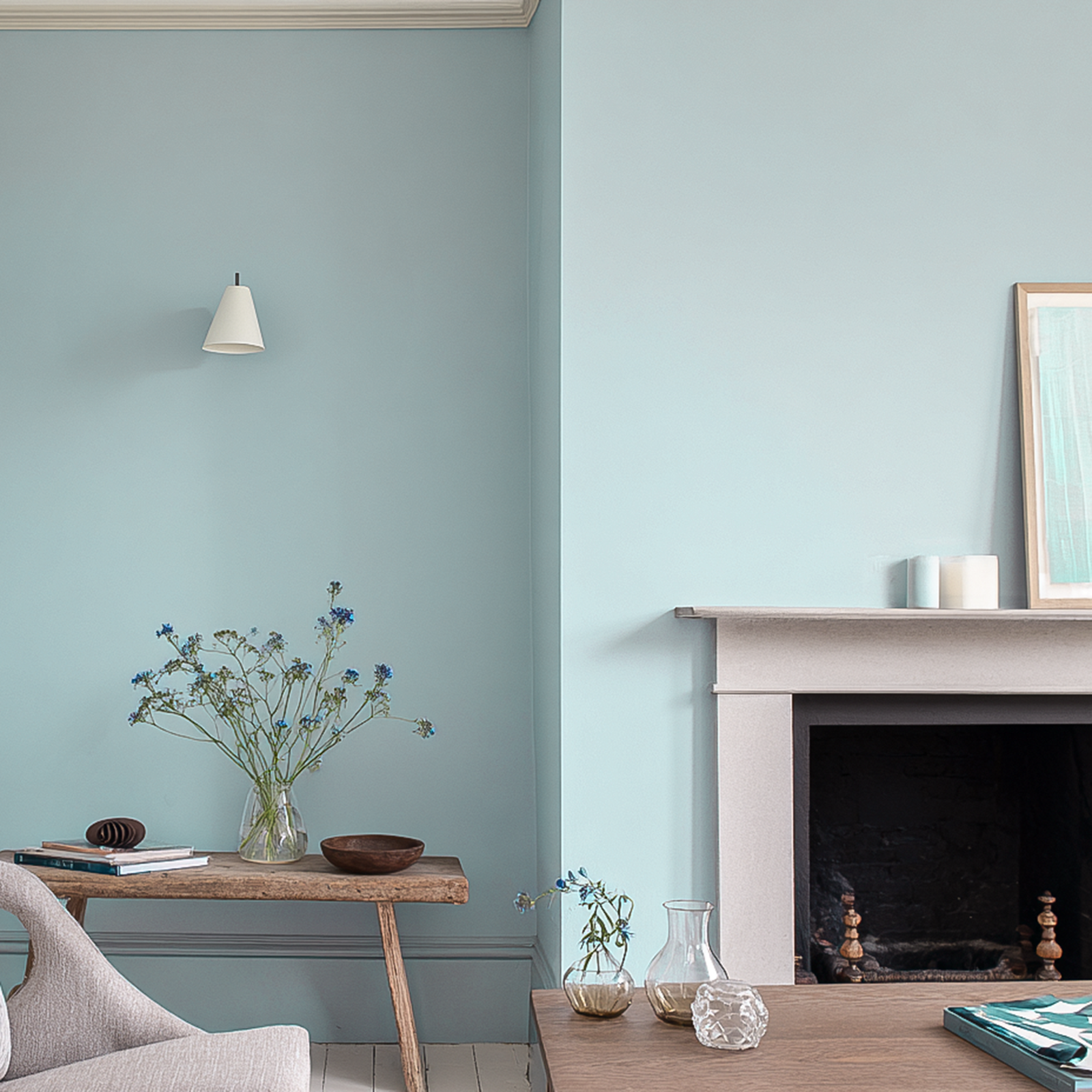 Seaside Blue - no smell, luxury blue paint